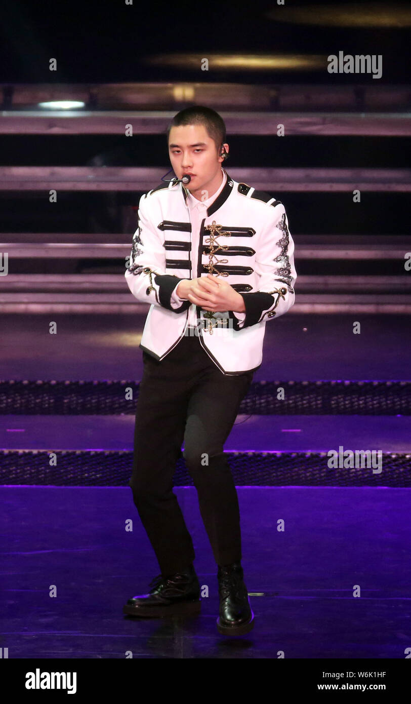 Korean Male Singer On Stage