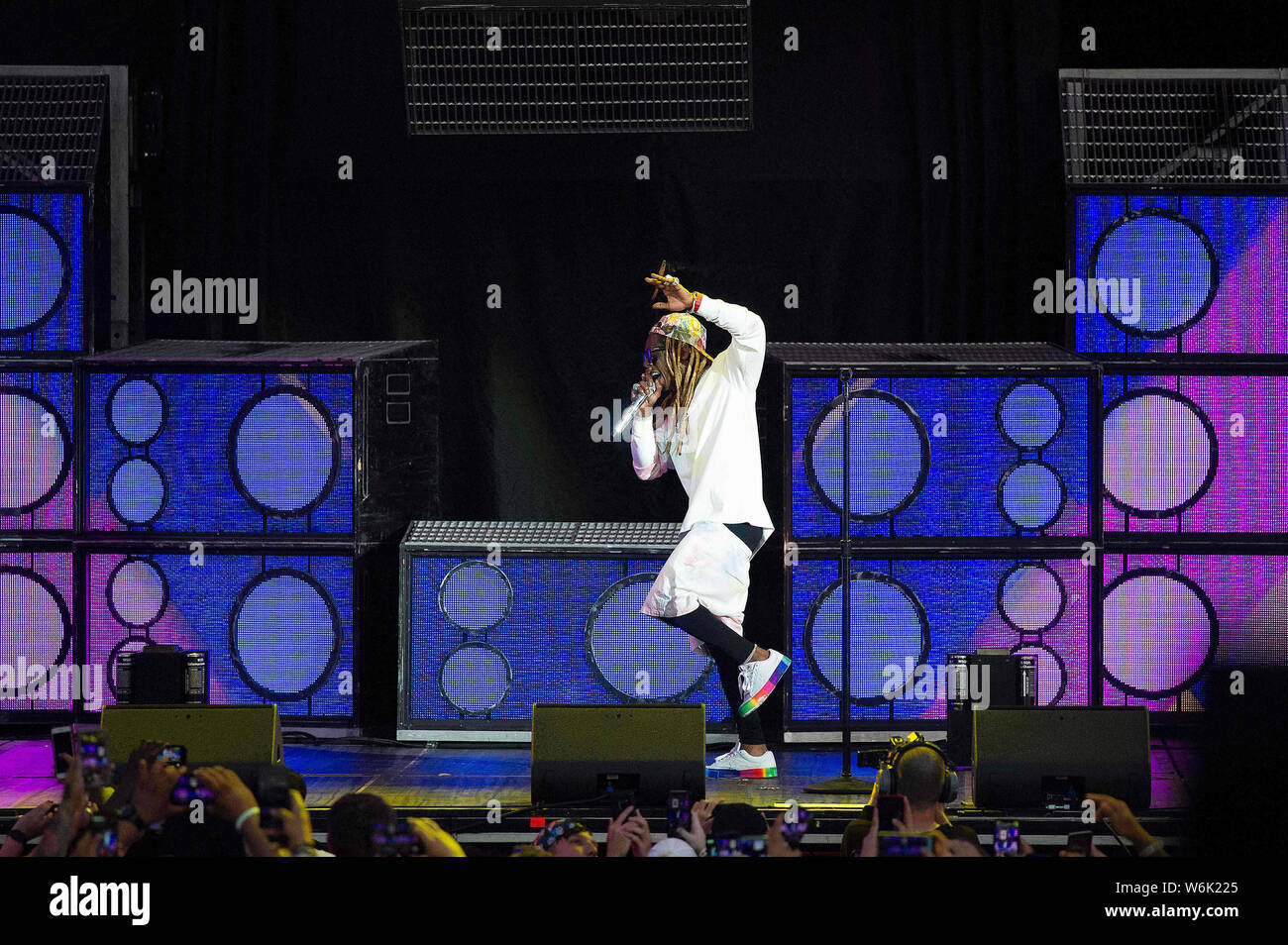 August 01, 2019: Lil Wayne American Rapper performs at Austin 360 ...