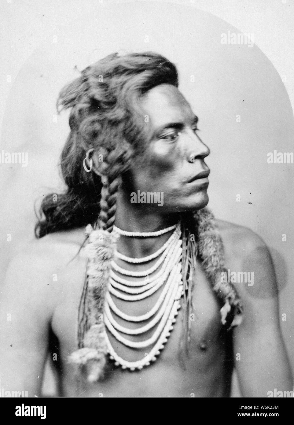 Portrait of Curley, A Crow Indian Scout with the Seventh Cavalry at the ...