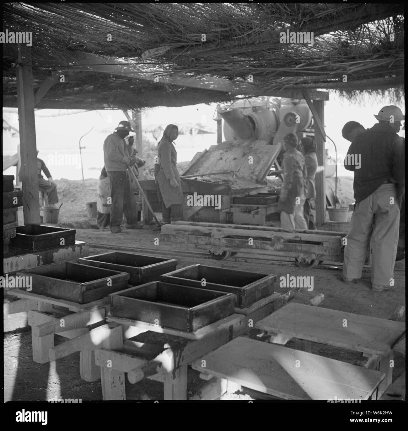 Poston, Arizona. Adobe factory at Camp Number 1 Stock Photo - Alamy
