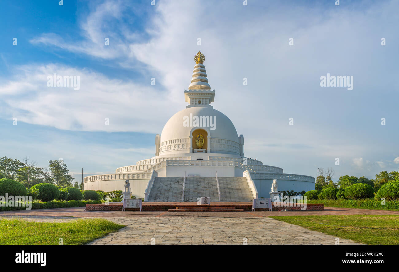 Nepal buddha birthplace lumbini stupa temple hi-res stock photography ...