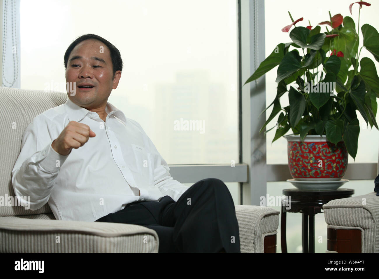 --FILE--Li Shufu, Chairman of Zhejiang Geely Holding Group Co., Ltd ...