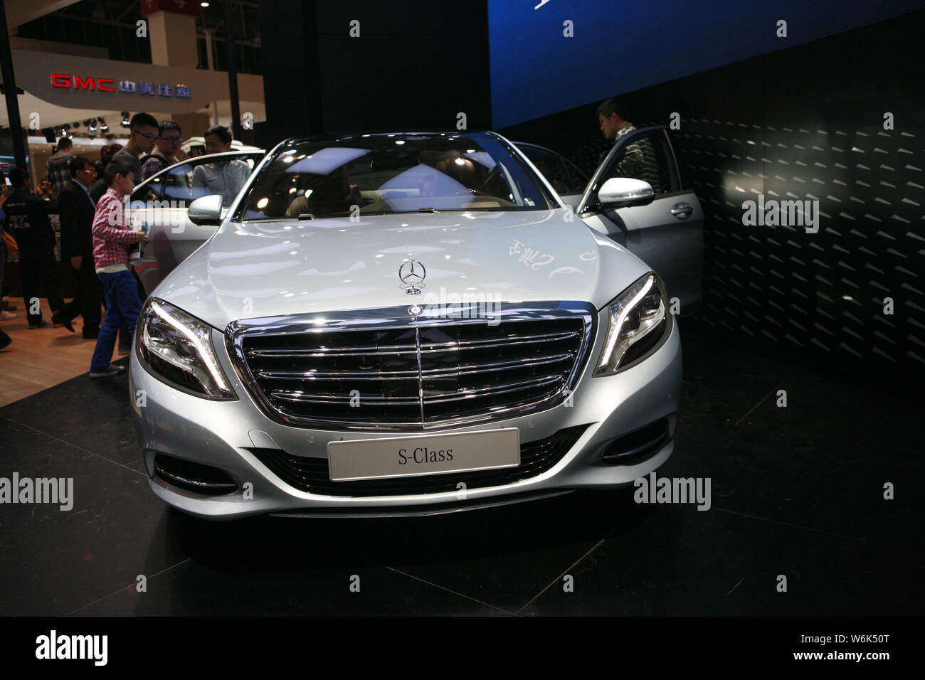 --FILE--A Mercedes-Benz S-Class car is on display during the 13th ...