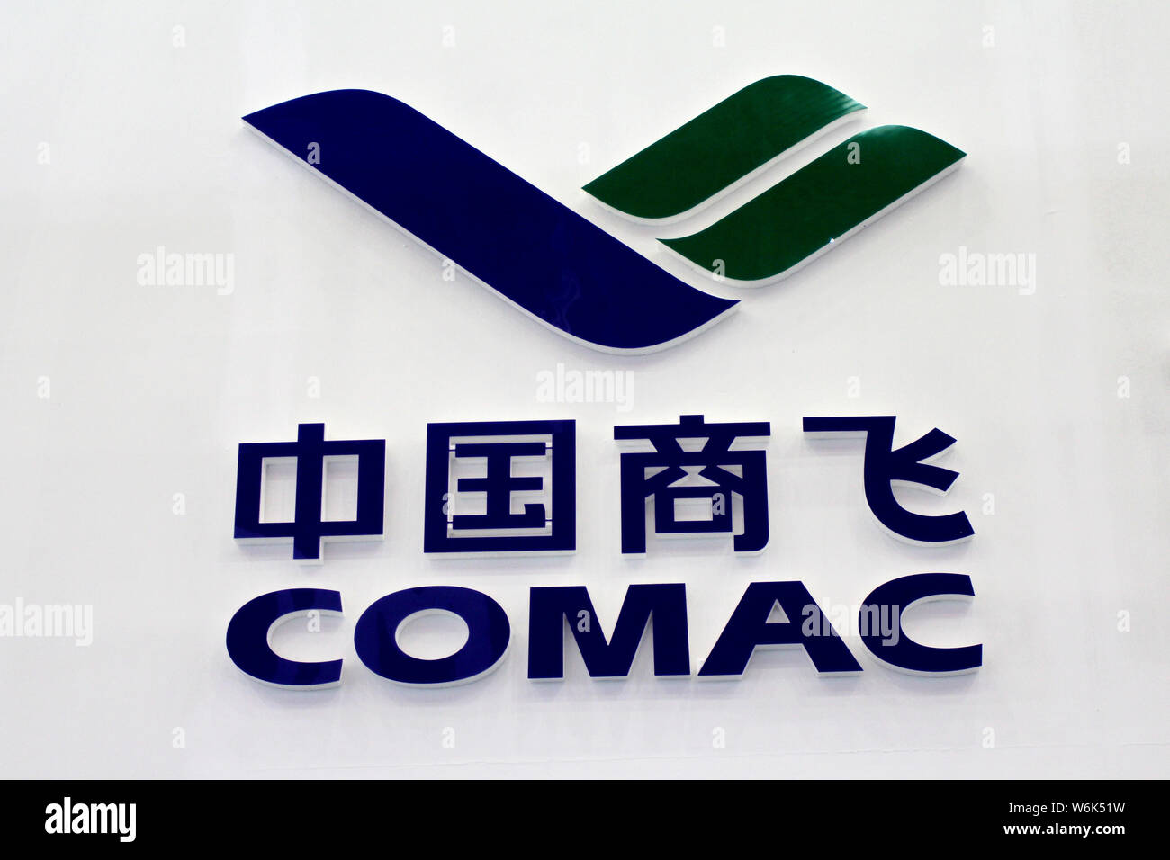 --FILE--View of a logo of COMAC (Commercial Aircraft Corporation of ...