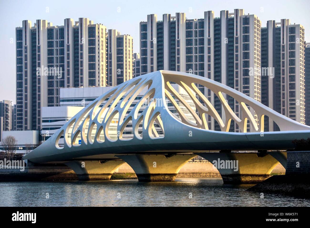 Landscape of the Coral Bridge, Shanbubei Qiao in Chinese, a landmark of ...
