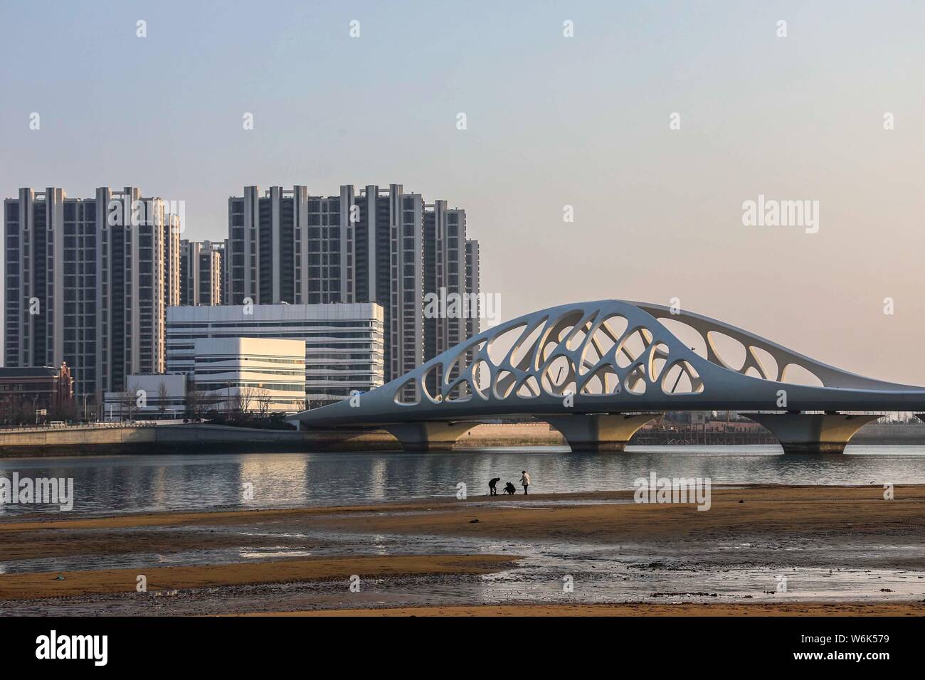 Landscape of the Coral Bridge, Shanbubei Qiao in Chinese, a landmark of ...