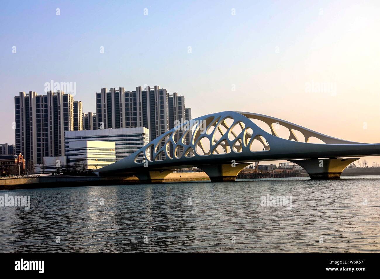 Landscape of the Coral Bridge, Shanbubei Qiao in Chinese, a landmark of ...