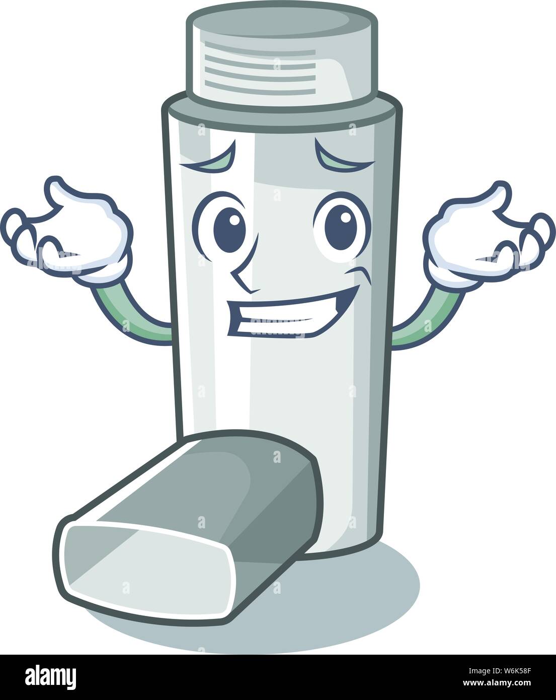 Grinning asthma inhalers in cartoon medicine box Stock Vector Image ...