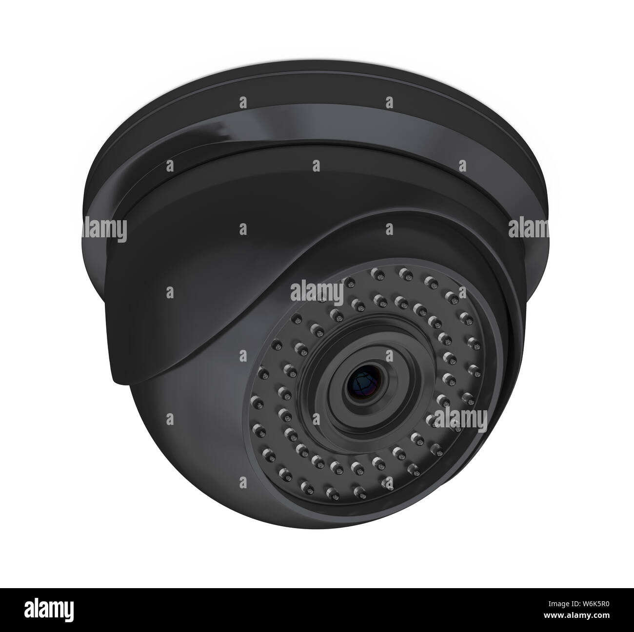 Dome CCTV Security Camera Isolated Stock Photo - Alamy