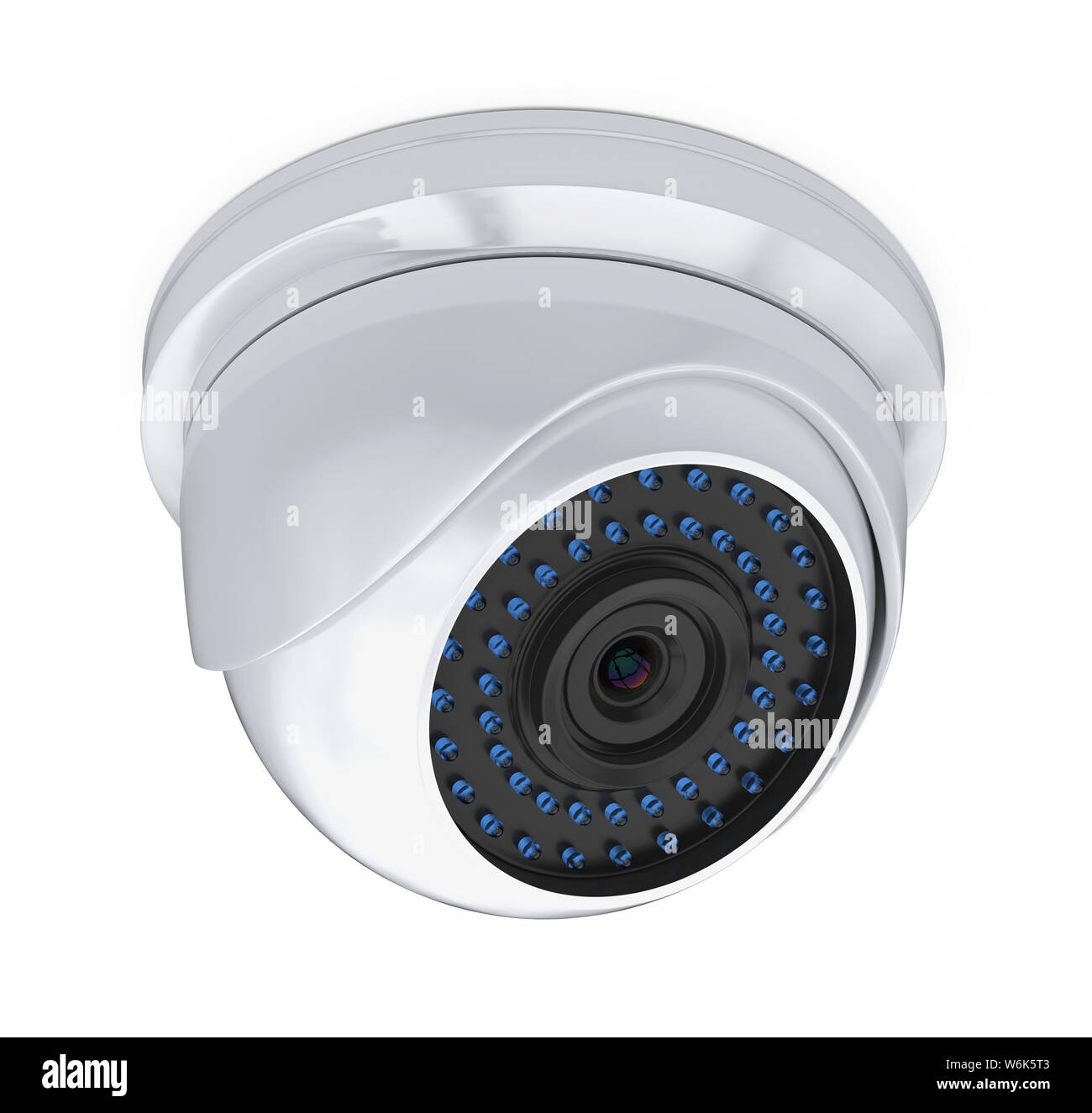 Dome CCTV Security Camera Isolated Stock Photo - Alamy