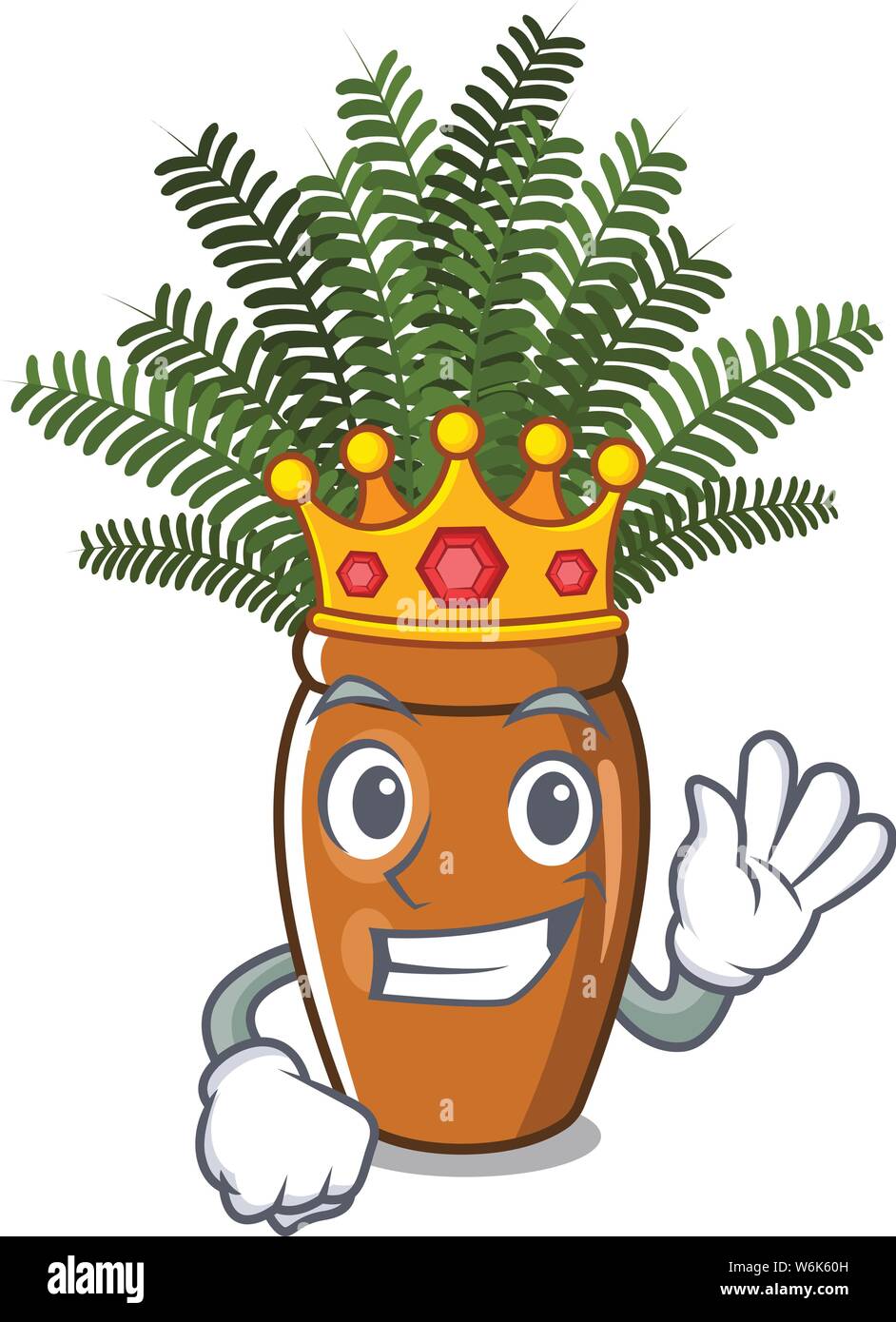 King baston stem spreads on cartoon stem Stock Vector Image & Art - Alamy