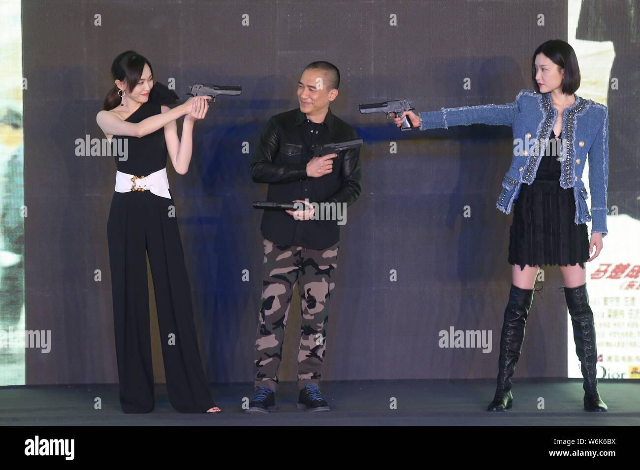 (From left) Chinese actress Tiffany Tang or Tang Yan, model and actress ...