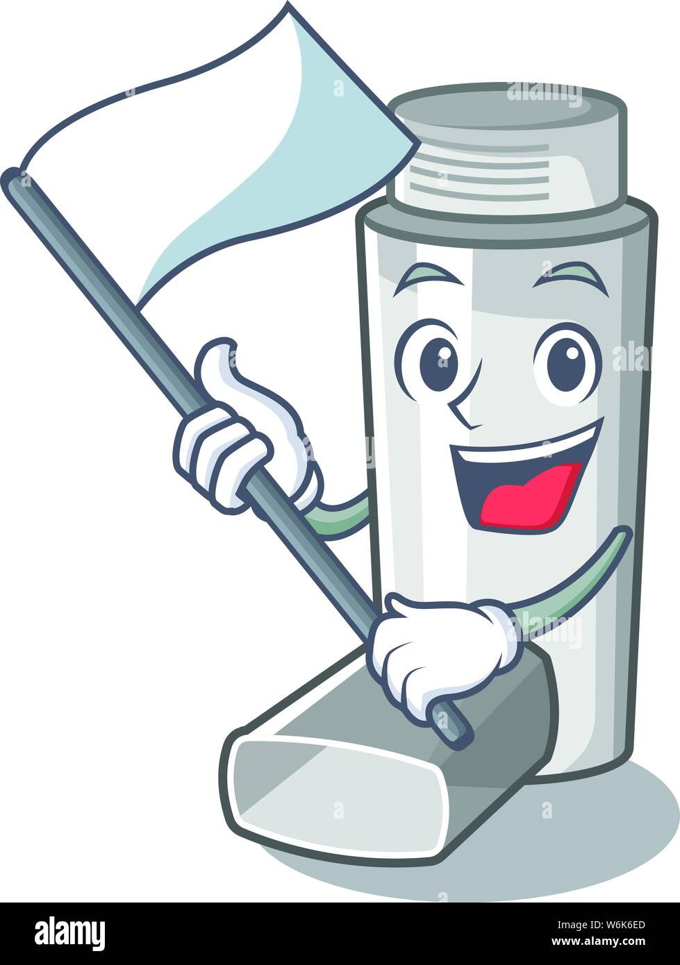 With flag asthma inhaler in the character bag Stock Vector Image & Art ...
