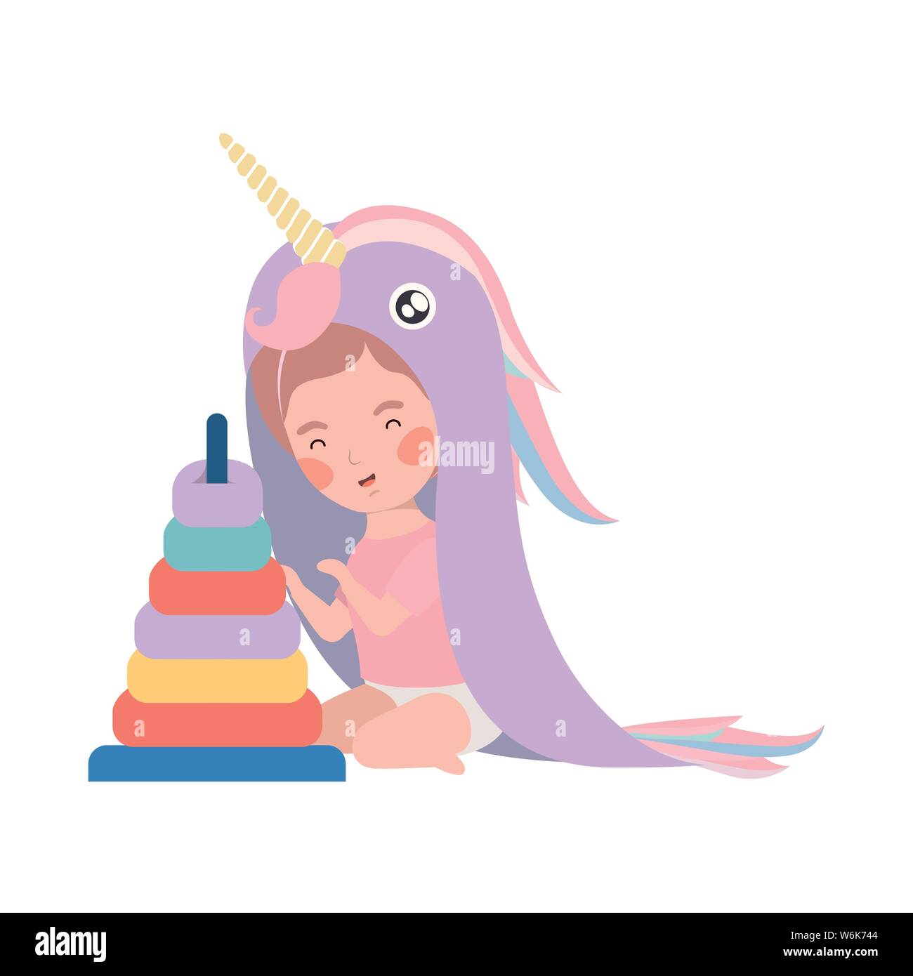 Isolated baby girl design vector illustration Stock Vector Image & Art ...