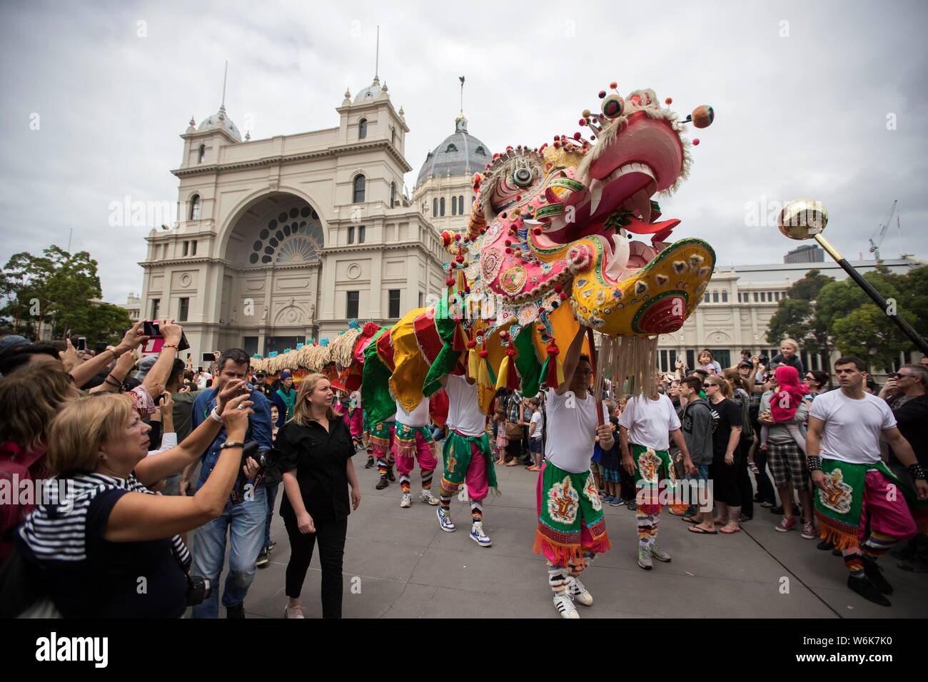 Folk artists operate the Sun Loong, the longest imperial dragon of its ...