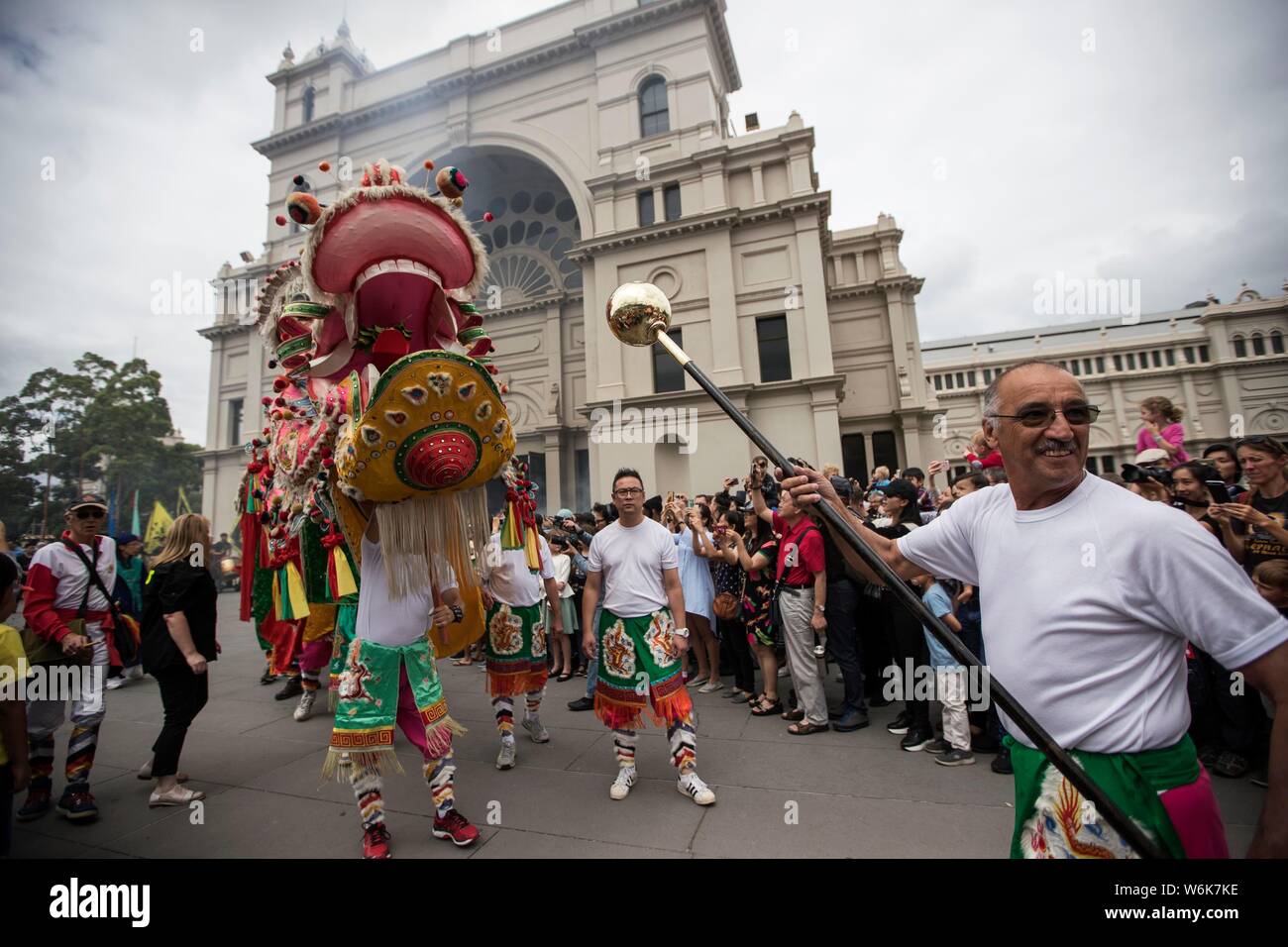 Folk artists operate the Sun Loong, the longest imperial dragon of its ...