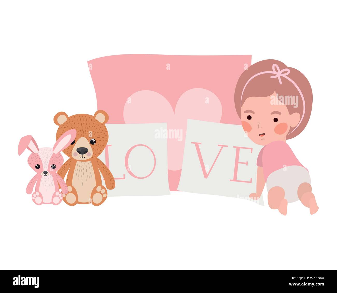 Isolated baby girl design vector illustration Stock Vector Image & Art ...