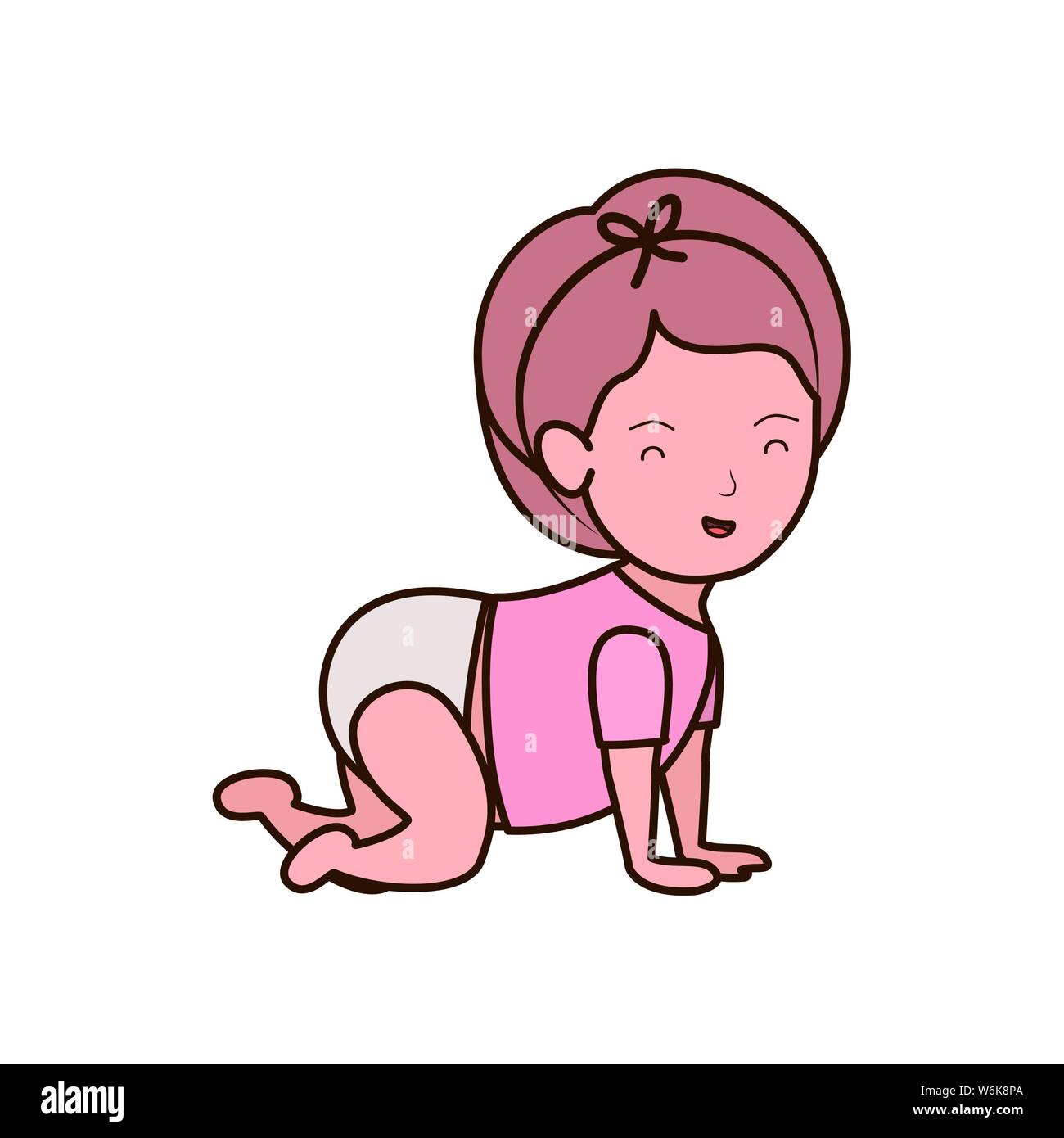 Isolated baby girl design vector illustration Stock Vector Image & Art ...