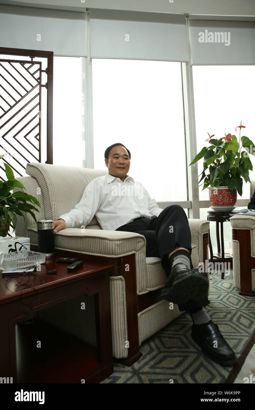 --FILE--Li Shufu, Chairman of Zhejiang Geely Holding Group Co., Ltd ...