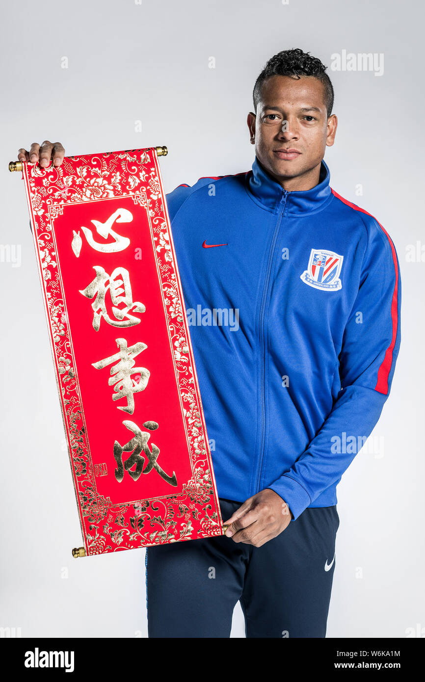 **EXCLUSIVE**Colombian soccer player Fredy Guarin of Shanghai Greenland ...