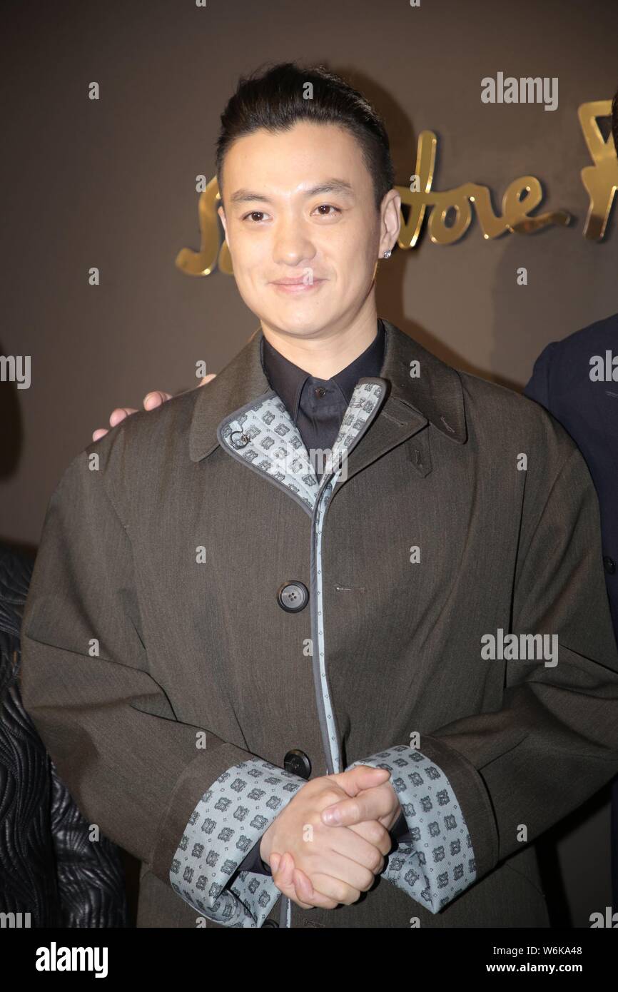 Chinese actor Zhou Yiwei arrives for the Salvatore Ferragamo's fashion ...