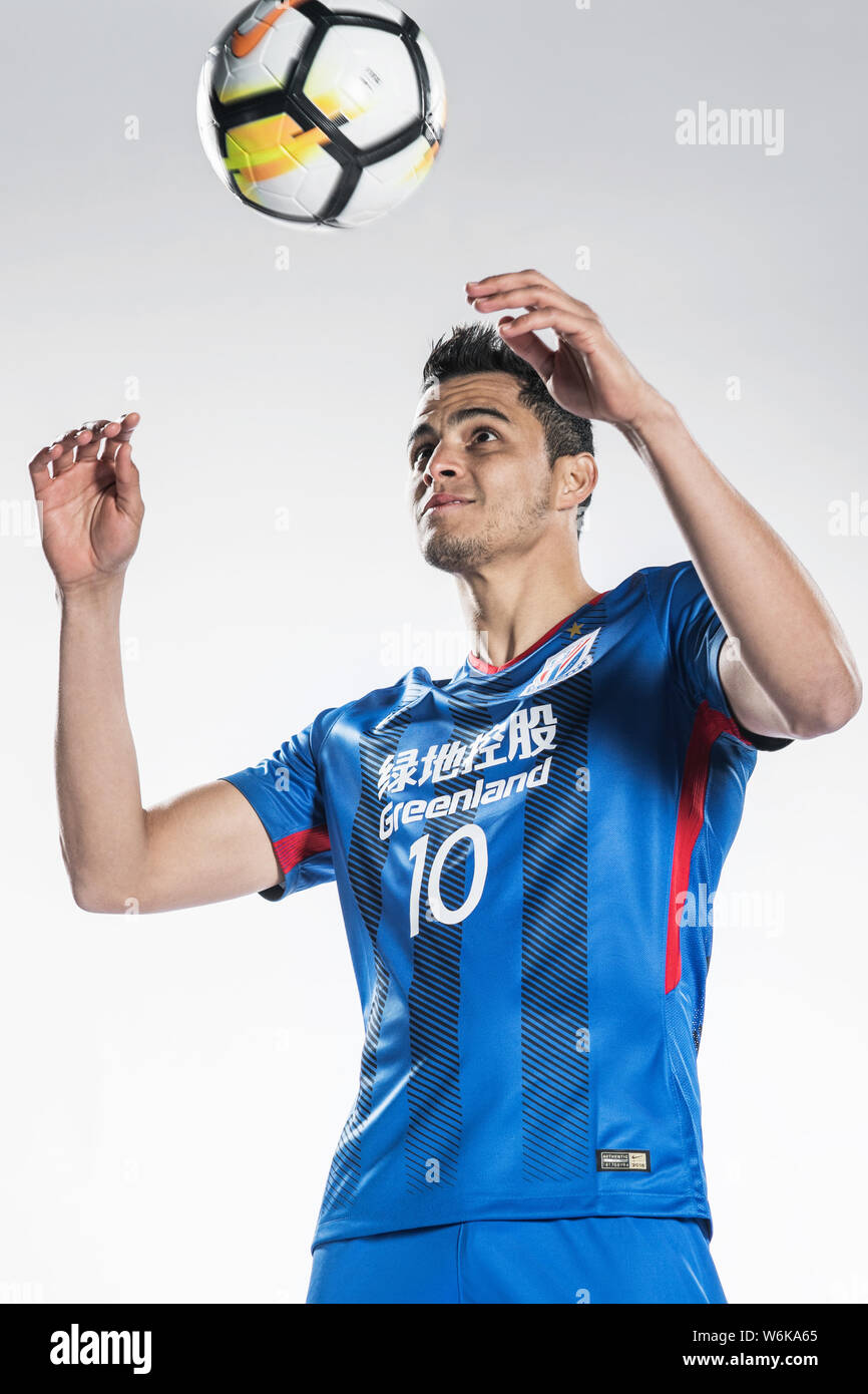 **EXCLUSIVE**Colombian soccer player Giovanni Moreno of Shanghai ...