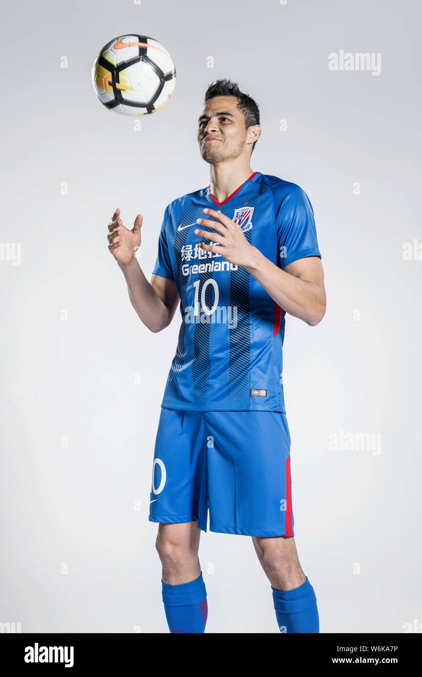 **EXCLUSIVE**Colombian soccer player Giovanni Moreno of Shanghai ...