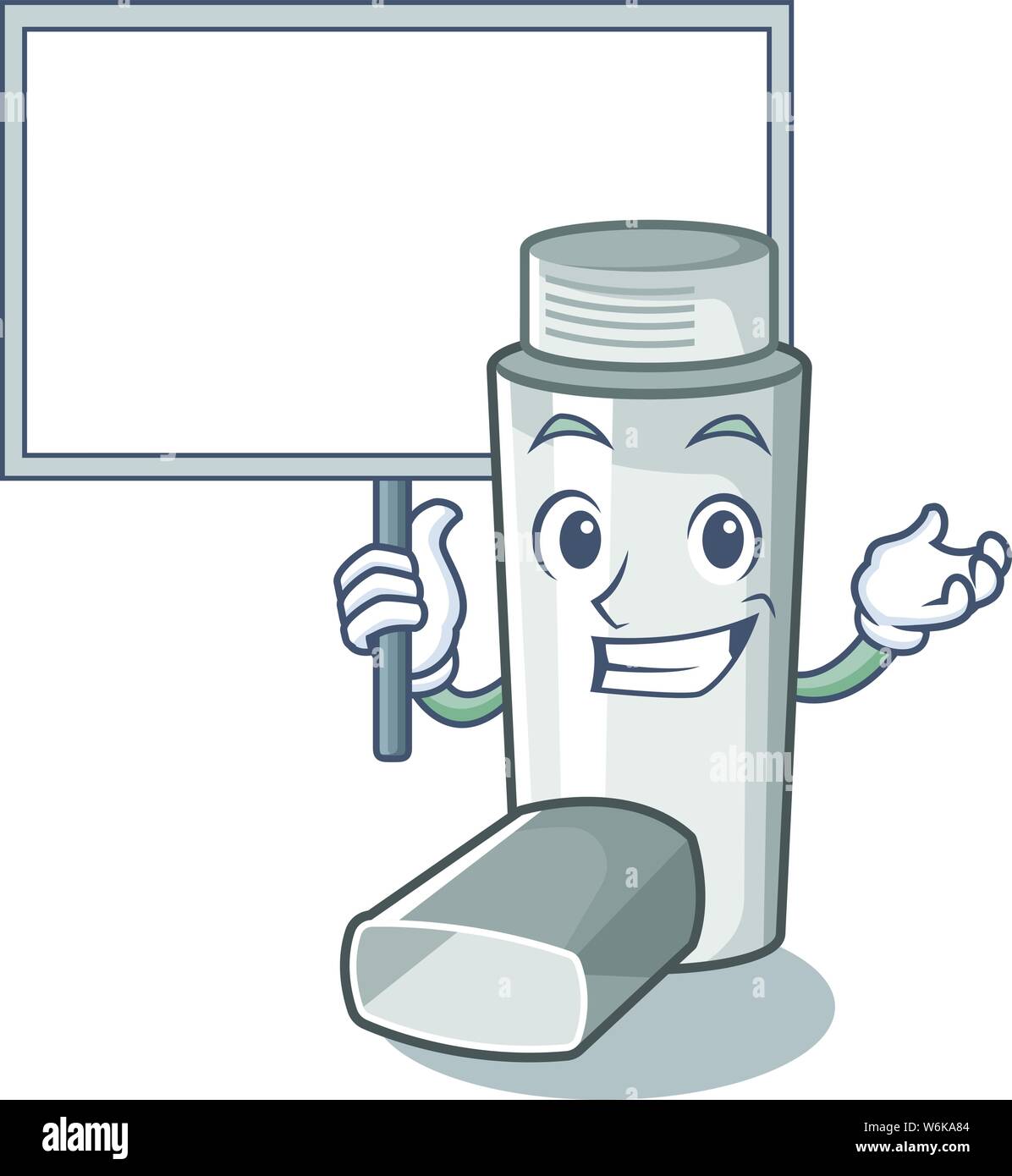 Bring board asthma inhaler in the cartoon shape Stock Vector Image ...