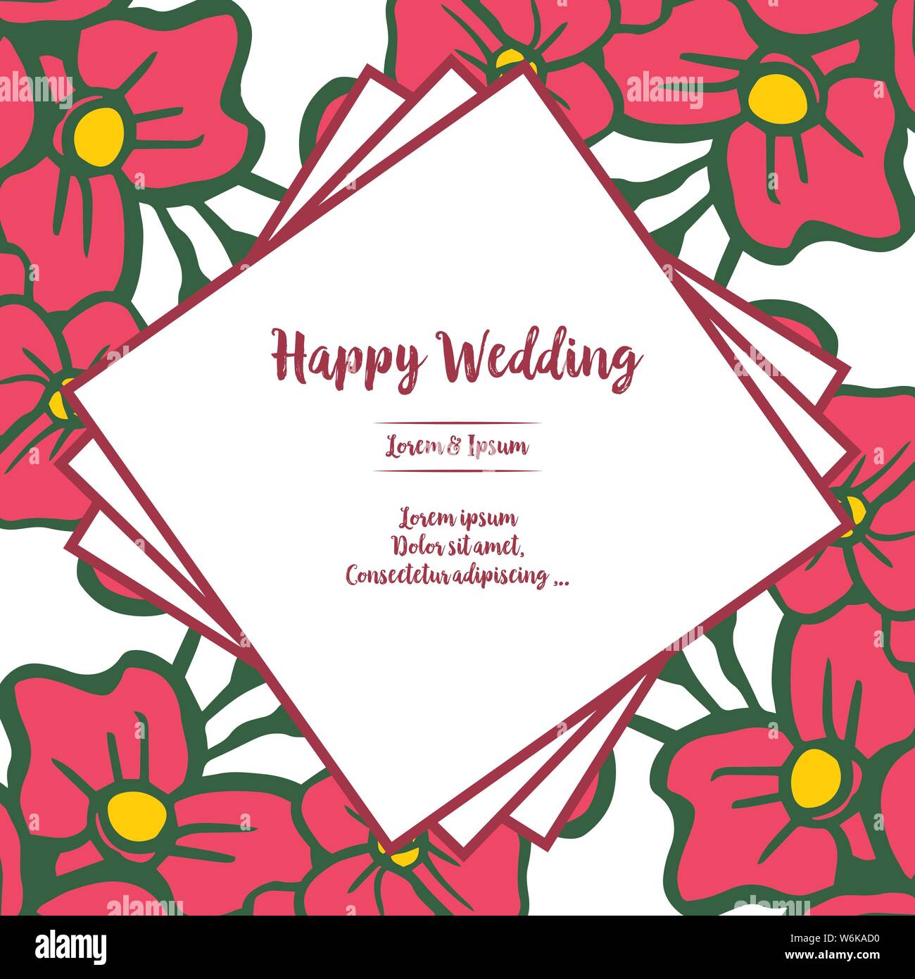 Green Wedding Border