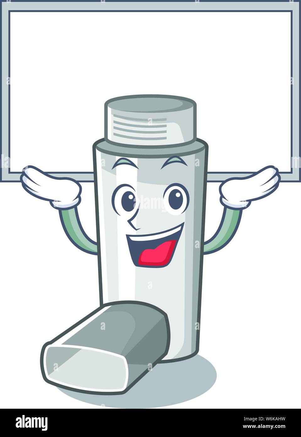 Up board asthma inhaler in the cartoon shape Stock Vector Image & Art ...