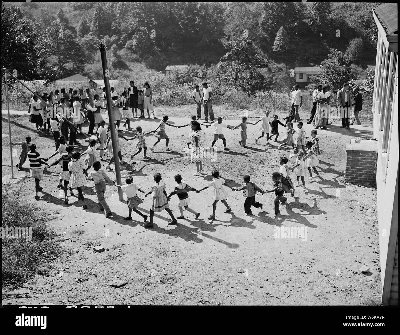 Recess in ... grade school. Inland Steel Company, Wheelwright #1 & 2 ...