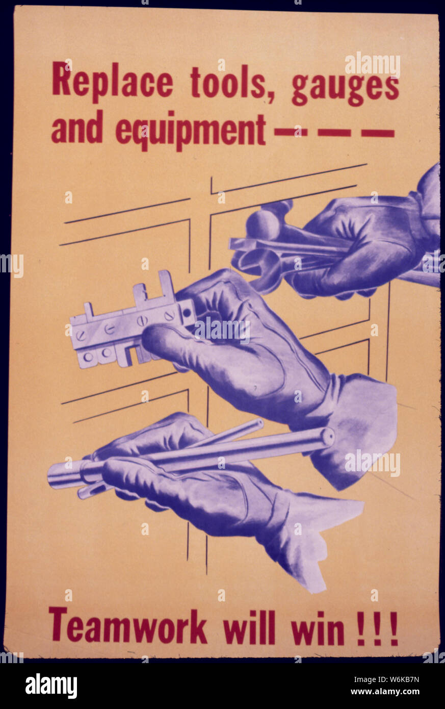 Replace tools, gauges, and equipment - - - Teamwork will win! Stock ...