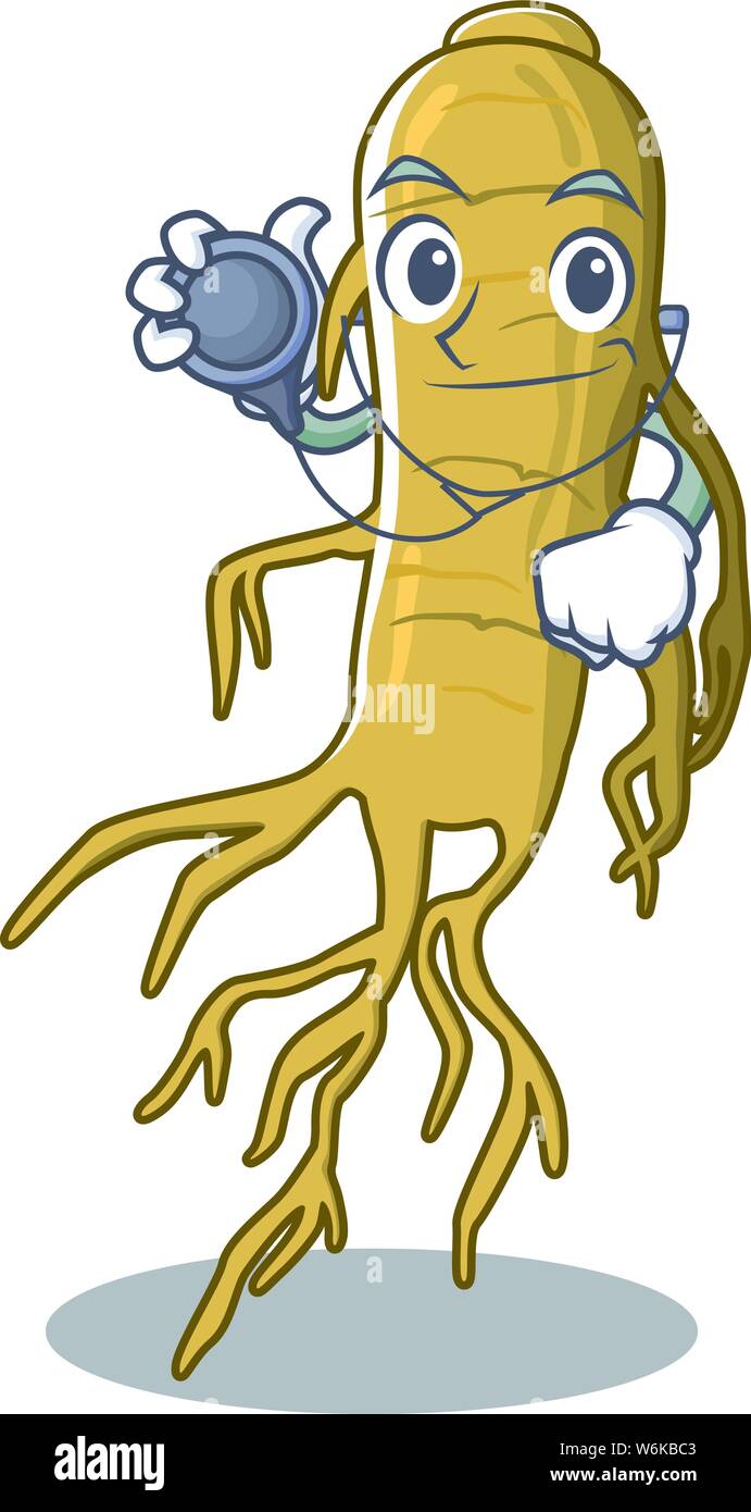 Doctor ginseng isolated with in the cartoon Stock Vector Image & Art ...
