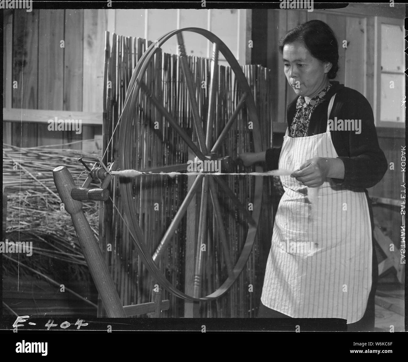 Rohwer Relocation Center, McGehee, Arkansas. A first generation mother ...