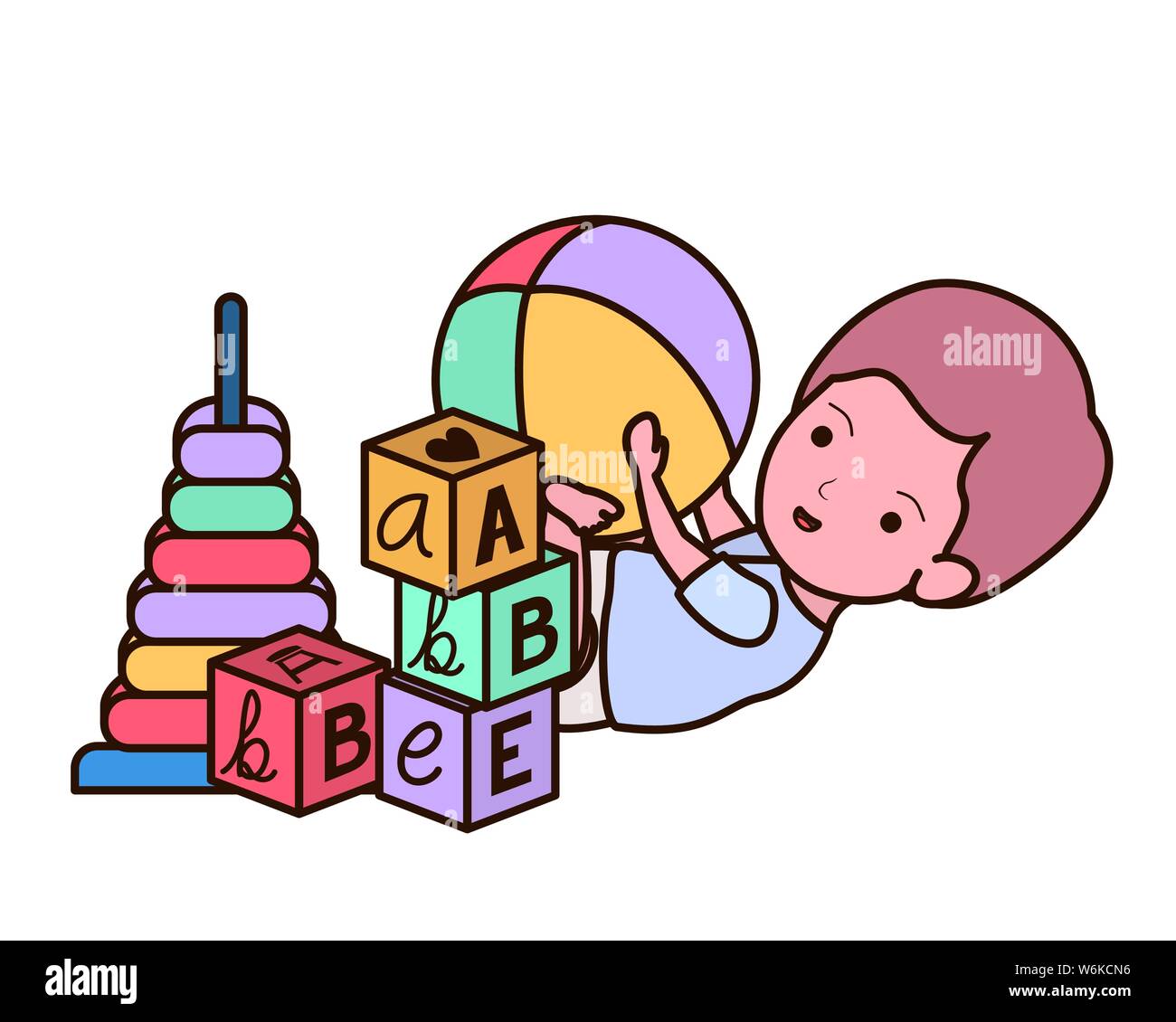 Isolated baby boy design vector illustration Stock Vector Image & Art ...