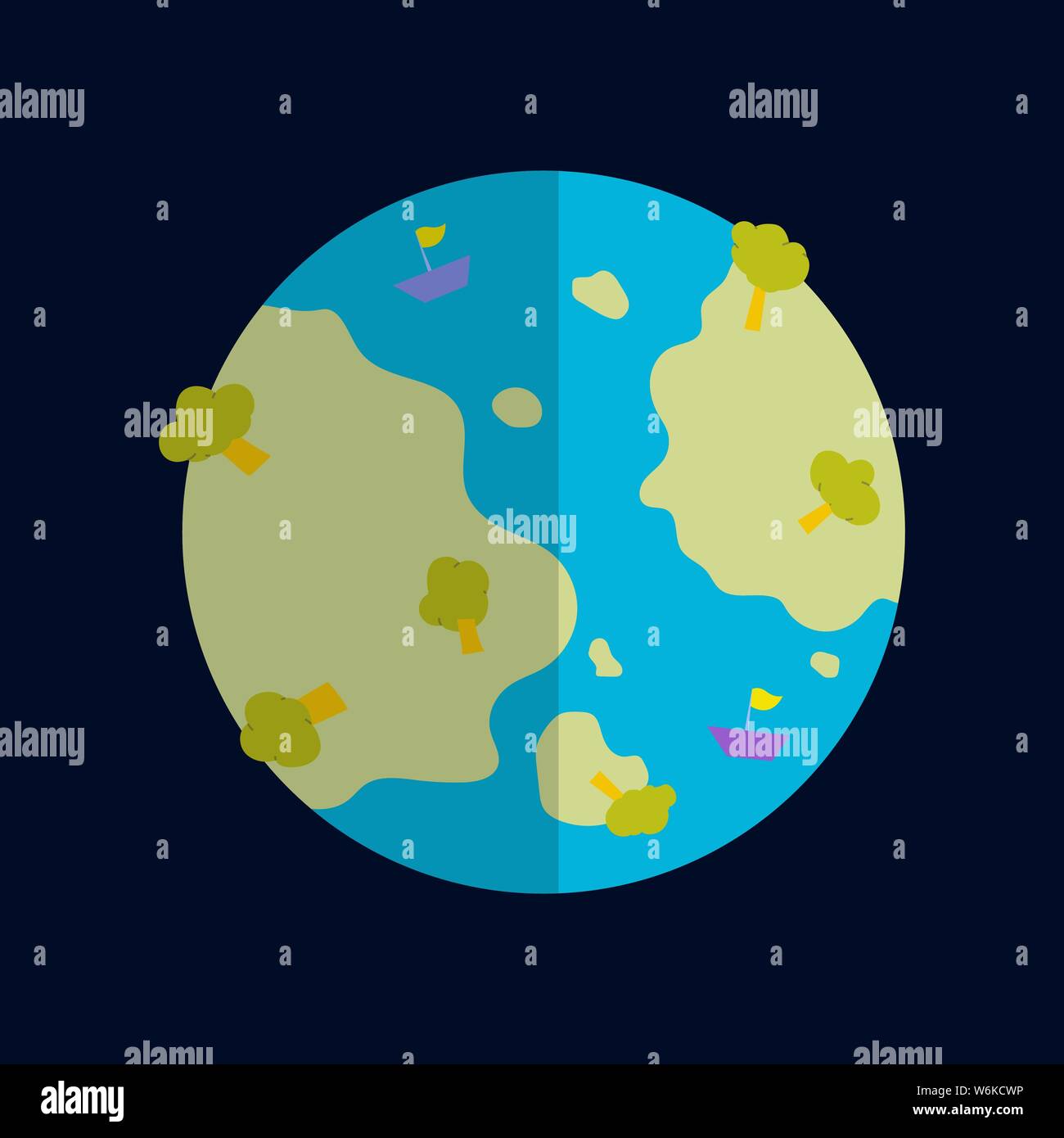 Outer Space Simple Art Design