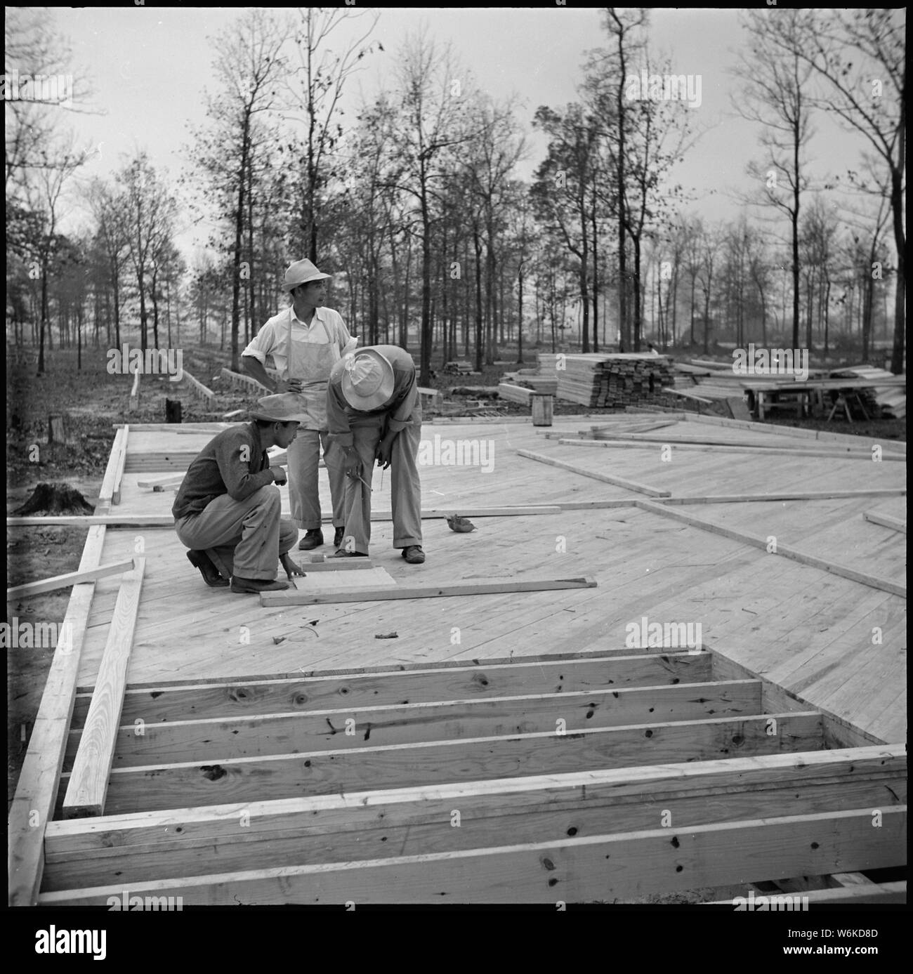 Rohwer Relocation Center, McGehee, Arkansas. Volunteer workers are here ...