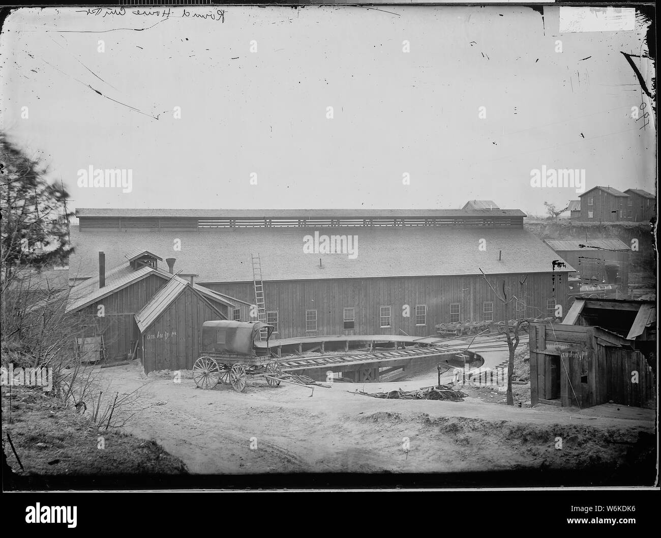 Roundhouse Military Railroad, City Point, Va Stock Photo - Alamy