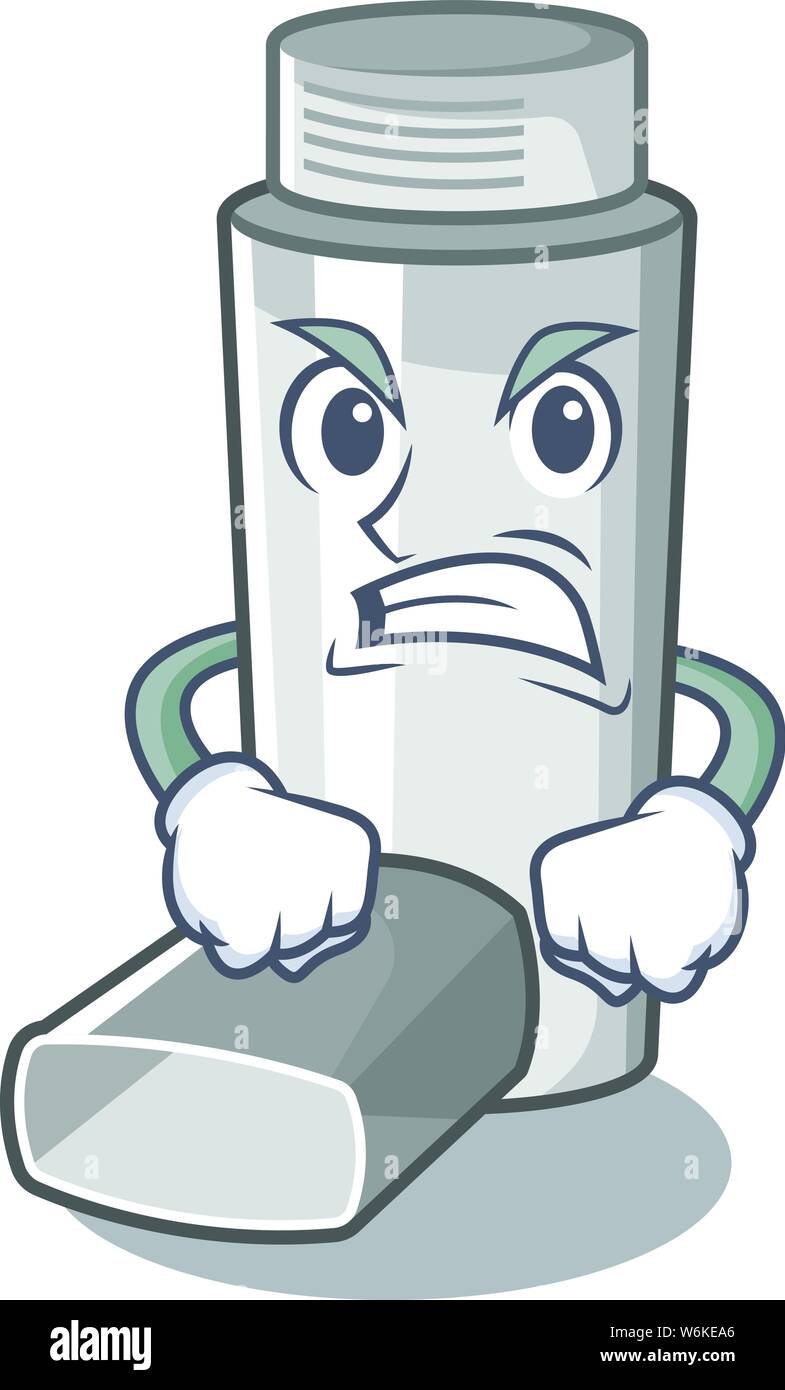 Angry asthma inhalers isolated in the mascot Stock Vector Image & Art ...