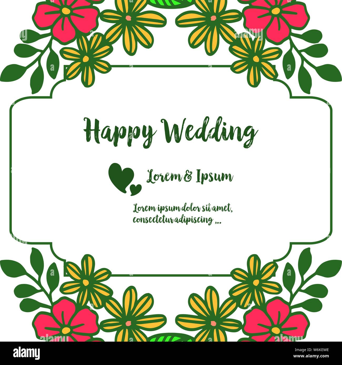 Weding card Stock Vector Images - Alamy