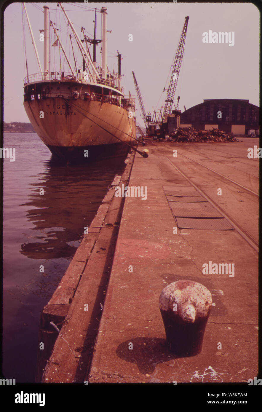 SCRAP METAL IS A MAJOR EXPORT COMMODITY OF PROVIDENCE Stock Photo - Alamy