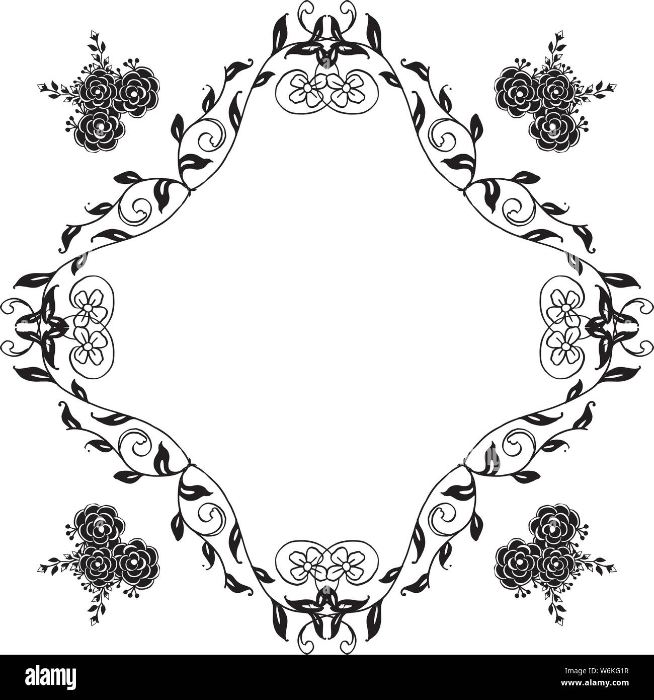 Beautiful wreath frame, various shape frame unique, decoration border ...