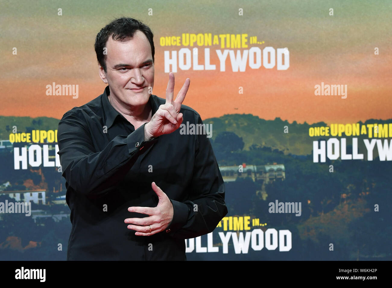 Berlin, Germany. 01st Aug, 2019. Director Quentin Tarantino comes to ...