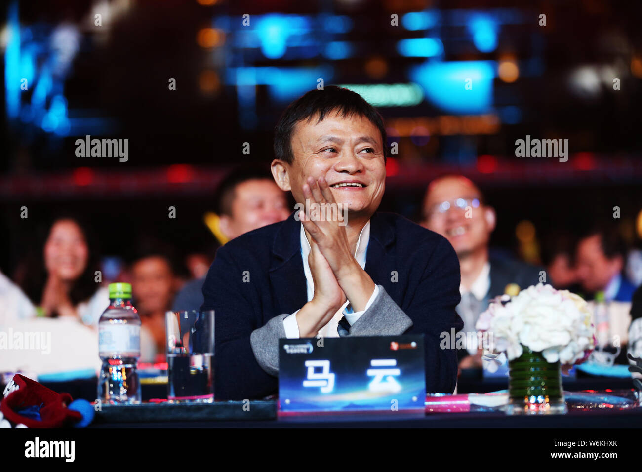 Jack Ma Yun, Chairman of Alibaba Group, attends the Ma Yun rural ...
