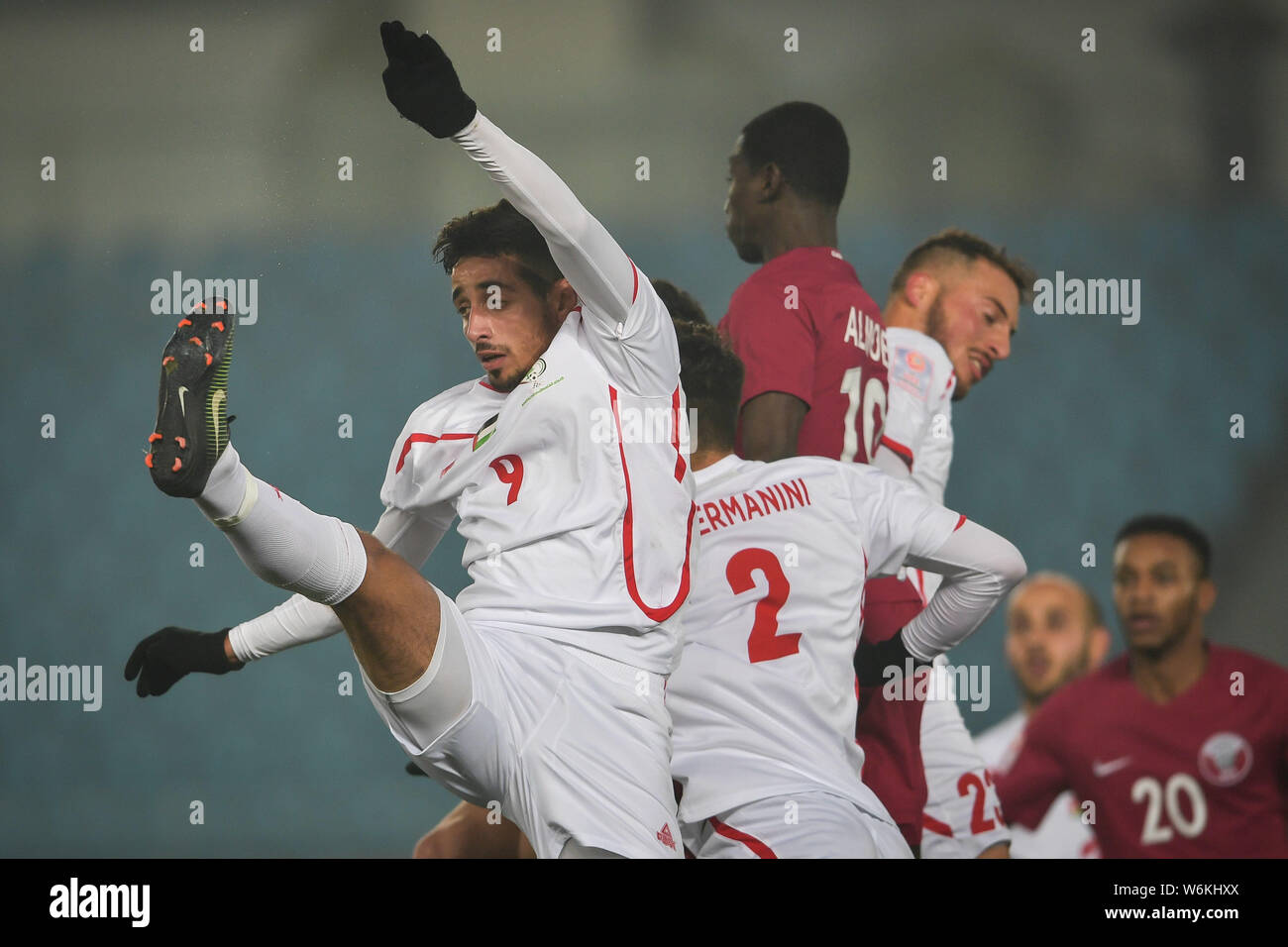 Oday Ibrahim Mohammad Dabbagh, front, and Termanini of Palestine ...