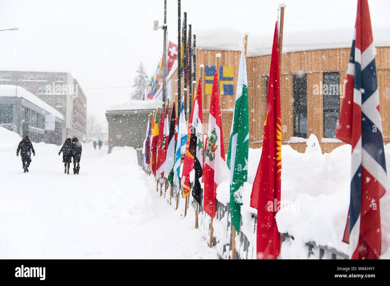Davos wef flags hi-res stock photography and images - Alamy