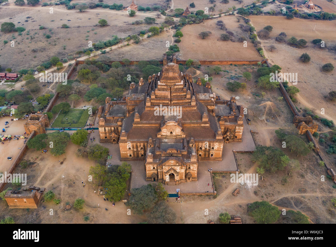 View from above, stunning aerial view of the beautiful Dhammayangyi ...