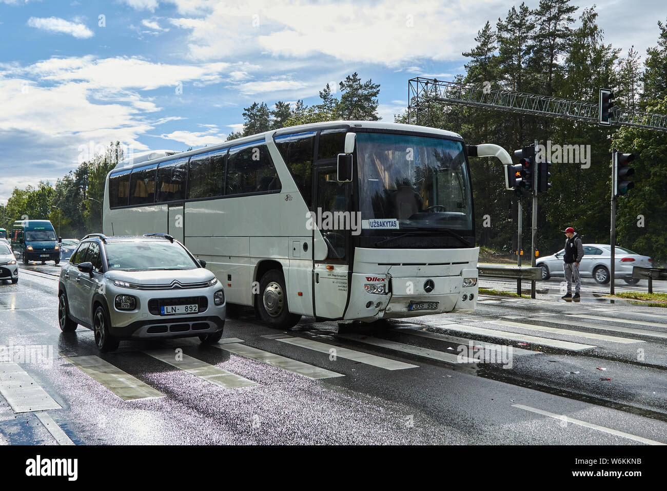 Crushed bus hi-res stock photography and images - Alamy