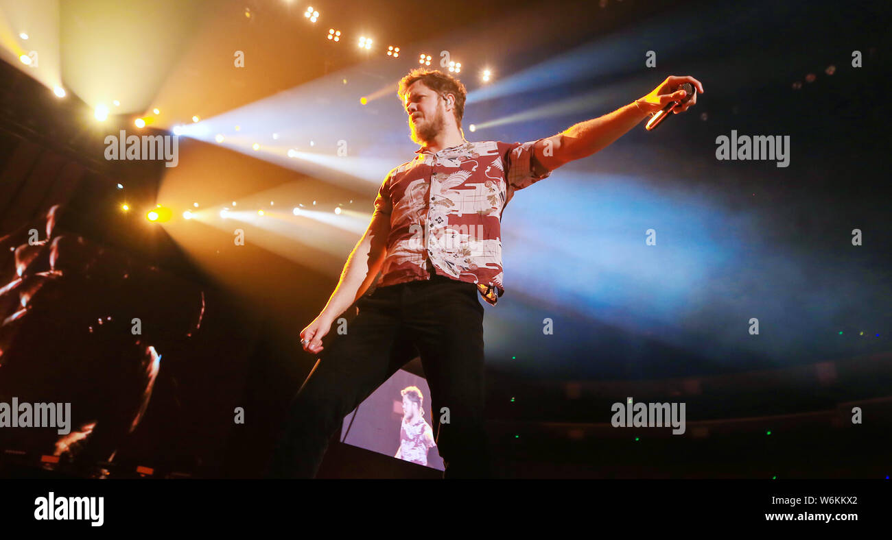 American singer-songwriter Daniel Coulter Reynolds (Dan Reynolds), the ...