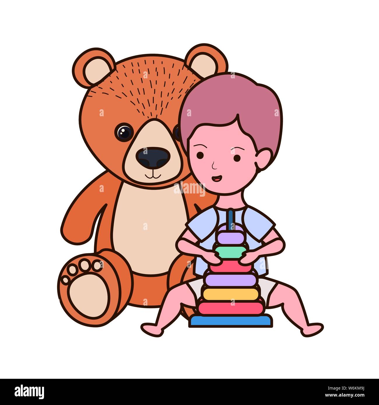 Isolated baby boy design vector illustration Stock Vector Image & Art ...